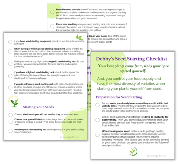 Free Seed Starting Checklist - Unlock the Secrets of Seed Starting ...